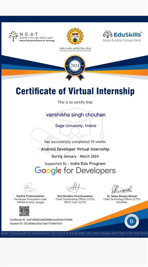 Vanshikha Chouhan On Linkedin Androiddeveloper Virtualinternship