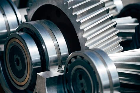 premium photo gears and rotating machine elements
