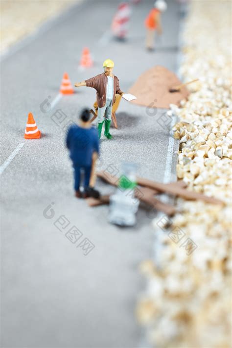 路改造工程的进展图片 包图网企业站