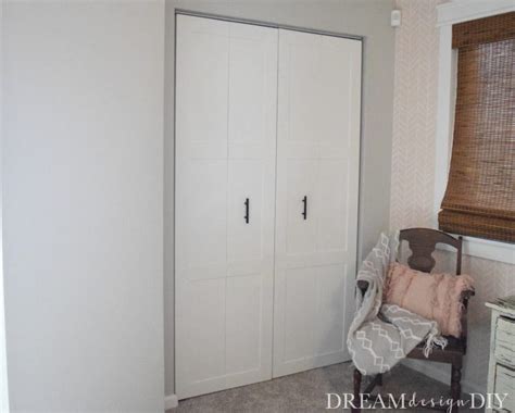 DIY Bifold Closet Door Makever Update A Drab Closet Door
