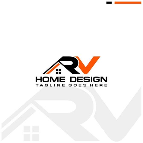 R V Initial Home Or Real Estate Logo Vector Design 35581234 Vector Art