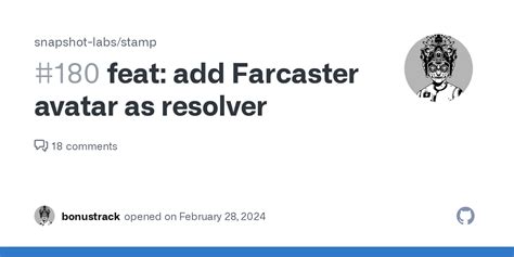 Feat Add Farcaster Avatar As Resolver · Issue 180 · Snapshot Labs