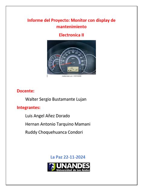 informe del proyecto electronica 2 pdf arduino simulación