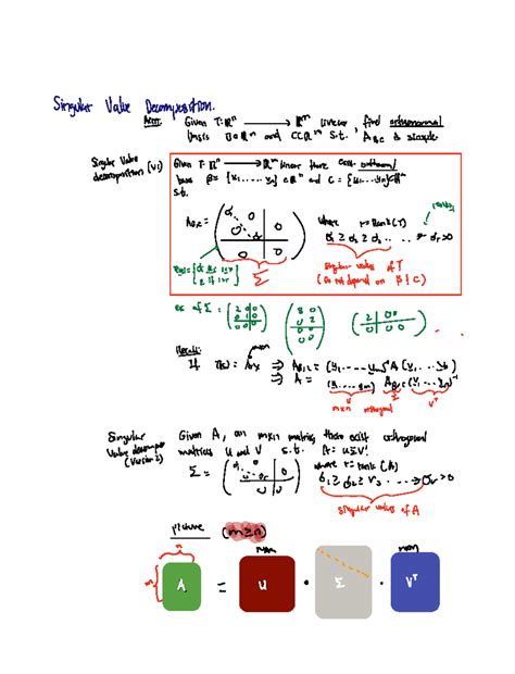 singular value decomposition singular valve decomposition 1 ß given
