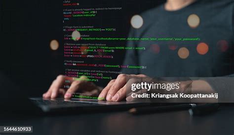 Software Developer Or Programmer Coding Program With Laptop Create