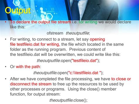 PPT FILE INPUT OUTPUT Skill Area 315 Part B Materials Prepared By Dhimas Ruswanto BMm