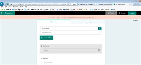 Office 365 Msforms Preview Doesnt Save My Newly Created Form