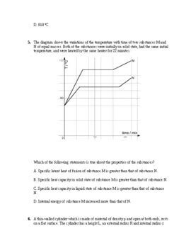 Topic Thermal Concepts MCQ For IB DP Physics Paper TPT
