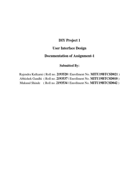 Usability Assignment Pdf Websites World Wide Web