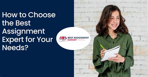 best assignment expert to take on your assignments by