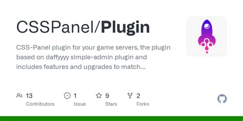 github csspanel plugin css panel plugin for your game servers the