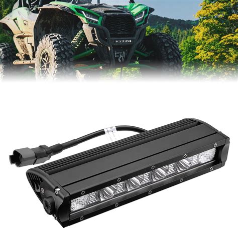 Kemimoto Utv Led Light Bar Daytiming Front Bumper Lamp Compatible With Kawasaki