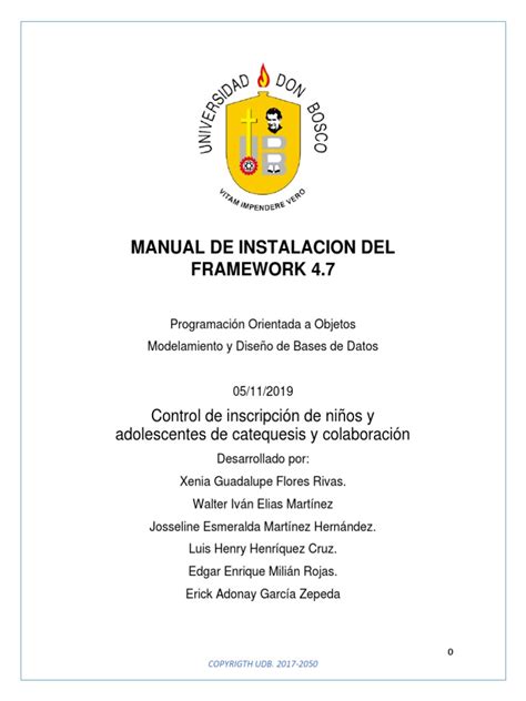 manual del framework 4 7 2 pdf ingeniería de sistemas