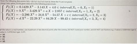 solved given the following data points d 5
