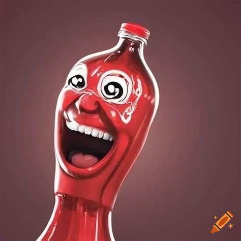 Hilarious Laughing Coca Cola Bottle On Craiyon