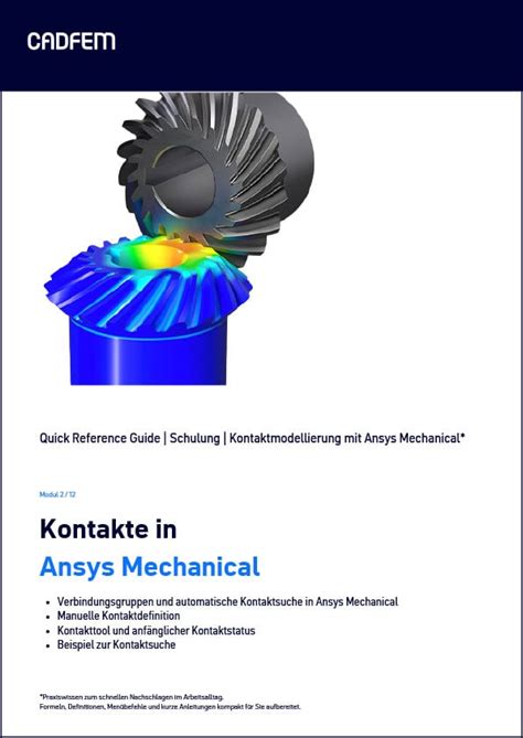 Kontaktdruckanalyse In Ansys Eine Harte Nuss