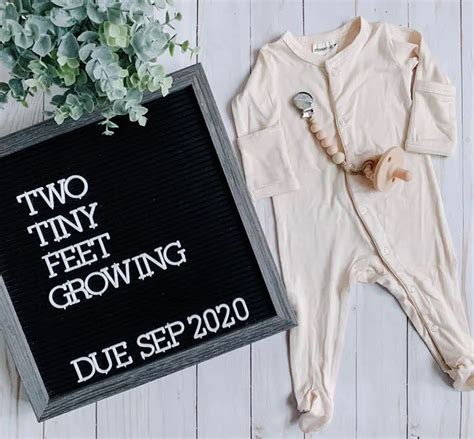 Adorable Letter Board Pregnancy Announcements