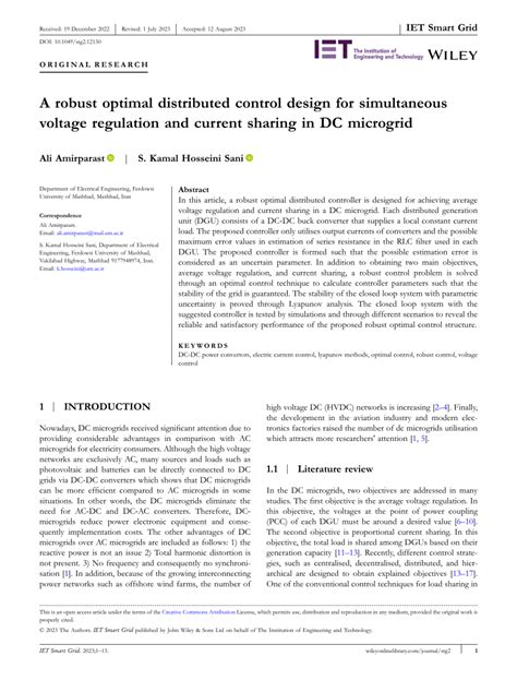 Pdf A Robust Optimal Distributed Control Design For Simultaneous