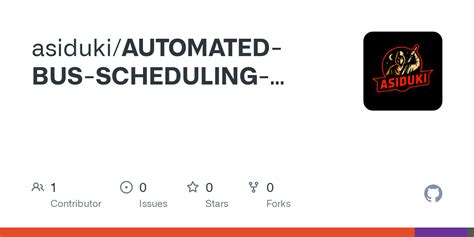 Github Asidukiautomated Bus Scheduling And Route Management System