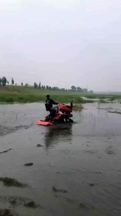 Paddy Field Silt Use Ride On Cultivator Rotary Tiller Rubber Crawler