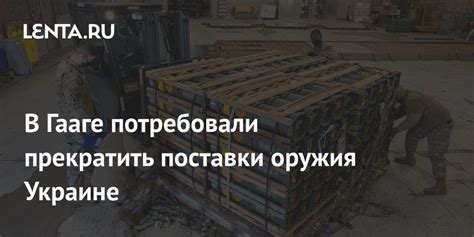 В Гааге потребовали прекратить поставки оружия Украине Политика Мир