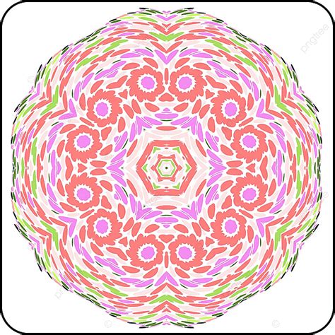 Symmetry Pattern Vector Png Images Colorful Circular Pattern Of