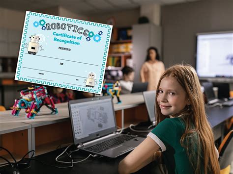 Robotics Certificate Of Completion And Robotics Certificate Of