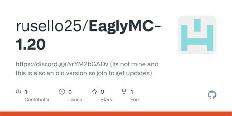 Github Rusello25eaglymc 120 Discordggvrym2bgadv Its Not