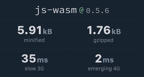 Js Wasm Bundlephobia
