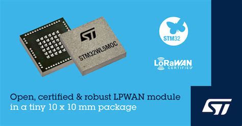 2種のrf出力パワーを選択可能な、長距離iot通信向けsipモジュール：stマイクロ Stm32wl5moc Edn Japan