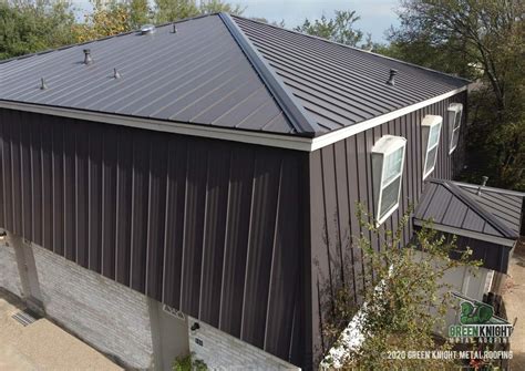 Dark Bronze Austin Green Knight Metal Roofing