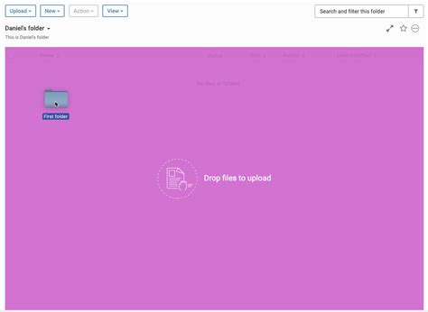 Drag And Drop Folders Into The Files Module