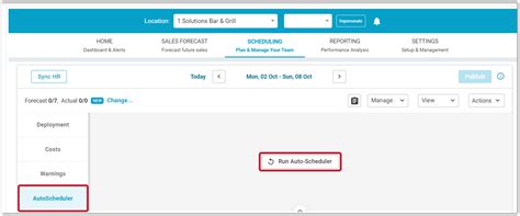 WFM Auto Scheduler Revenue Based Scheduling Fourth HotSchedules Customer Success Portal
