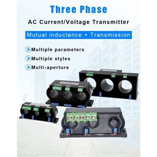 Triple Phase Current Transmitter AC A Input MA MA V V Output Three Phase