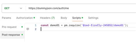 postman เพิ่ม package library เข้ามา