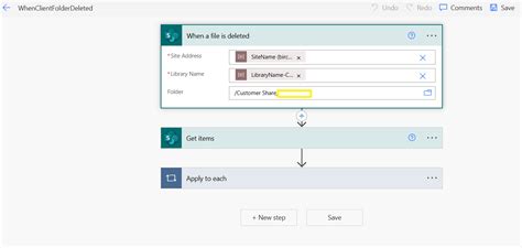 when a file is deleted with trigger condition an power platform