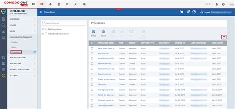 Comodo One Understanding Procedures Schedule Procedure