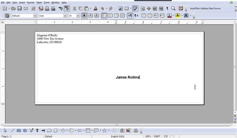 OpenOffice Org Training Tips And Ideas Envelopes
