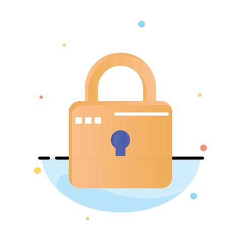 Lock Computing Locked Security Abstract Flat Color Icon Template 13142035 Vector Art At Vecteezy