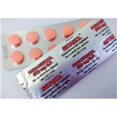 Paracetamol 500mg Setamol Hovid 10s New Packaging Adamol Shopee
