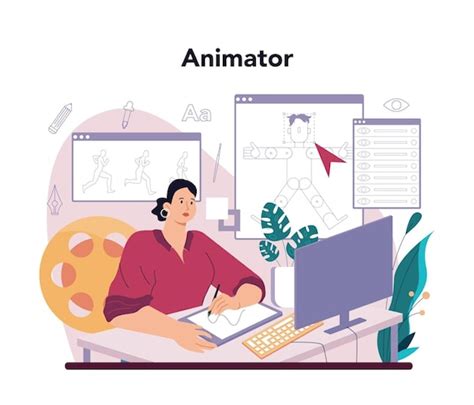 Animated Workspace Illustrator Crafting Vibrant Visuals Jiffy Designs