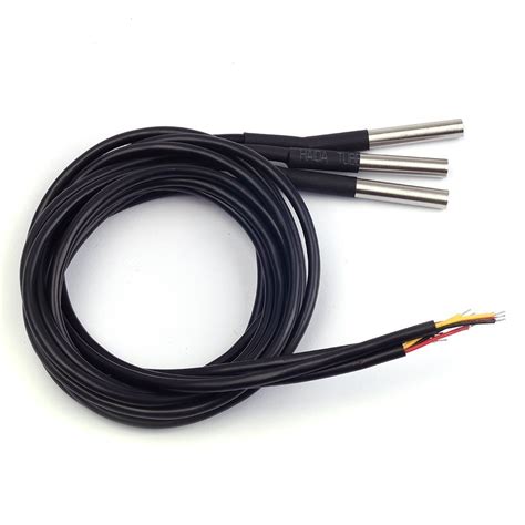 Ip68 Waterproof Maxim Ds18b20 Temperature Probe1 Wire Digital Thermometer 55~125c Temperature