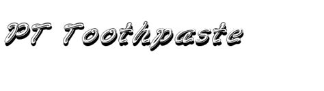 Pt Toothpaste Font