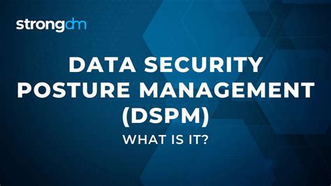 What Is Data Security Posture Management Dspm Strongdm