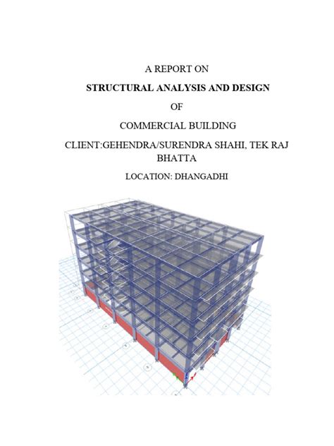 Gahendra Shahi Structural Report Nbc Pdf Structural Load Beam Structure