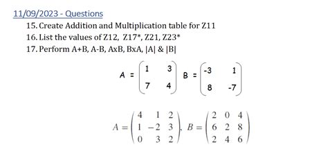 Solved Create Addition And Multiplication Table For Z Chegg