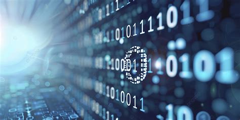 digital data and binary code background with close up of computer screen displaying information