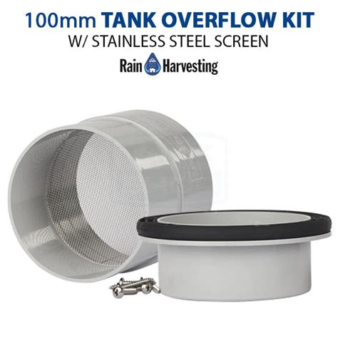 100mm Standard Tank Overflow Kit Tato24 Rain Harvesting Tato24