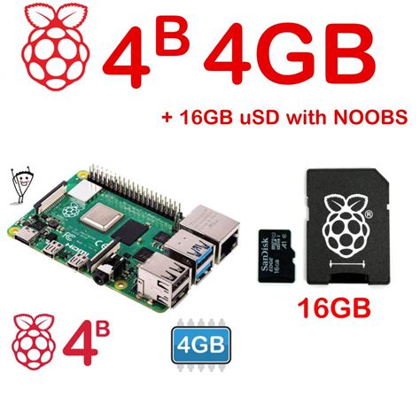 Raspberry Pi 4 Model B 4GB And Kits