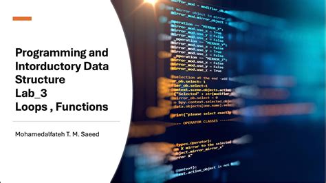 Lab 3 Loops And Functions In Python الحلقات و الدوال في بايثون Youtube